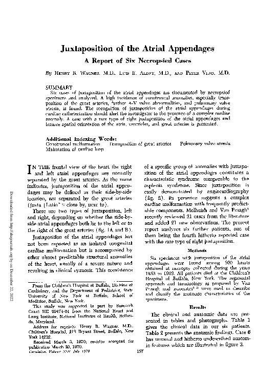(PDF) Juxtaposition of the Atrial Appendages