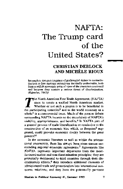 (PDF) The Trump card of the United States