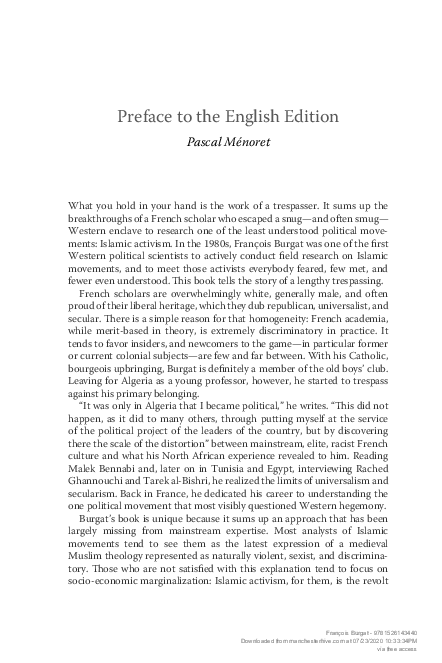 (PDF) Preface to the English Edition
