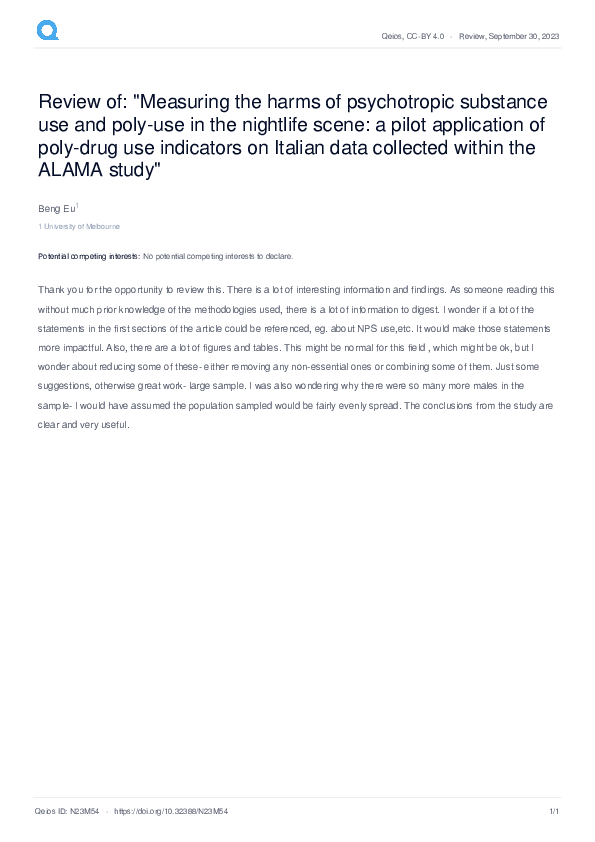 (PDF) Review of: "Measuring the harms of psychotropic substance use and ...