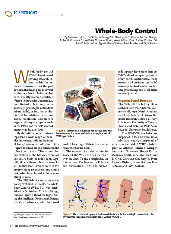 (PDF) Whole-Body Control [TC Spotlight]
