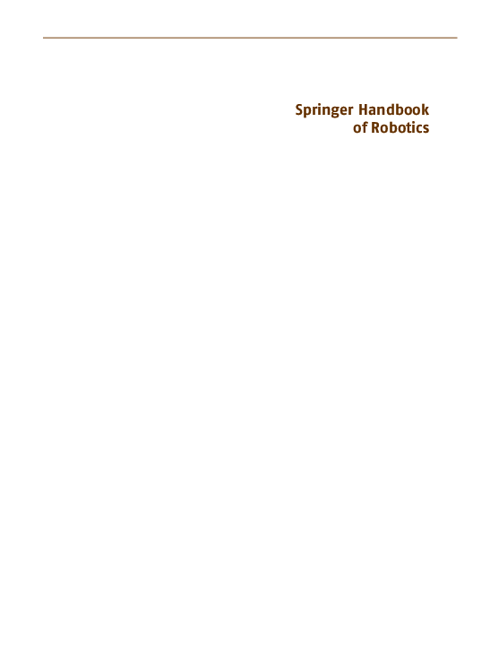 (PDF) Springer Handbook of Robotics