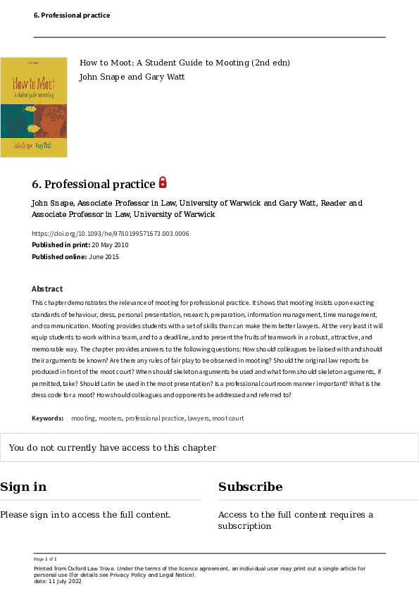 (PDF) 6. Professional practice