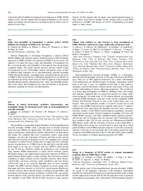 (PDF) P.44Safety and tolerability of losmapimod, a selective p38α/β ...