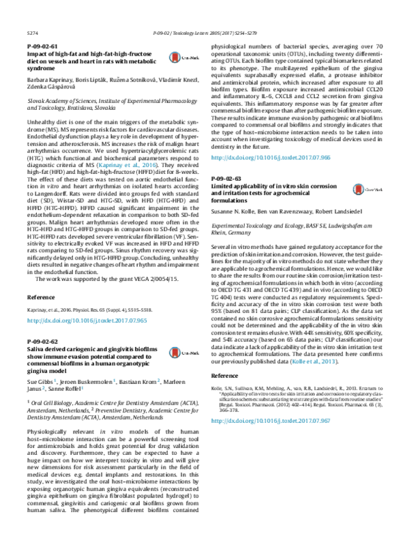 (PDF) Limited applicability of in vitro skin corrosion and irritation ...