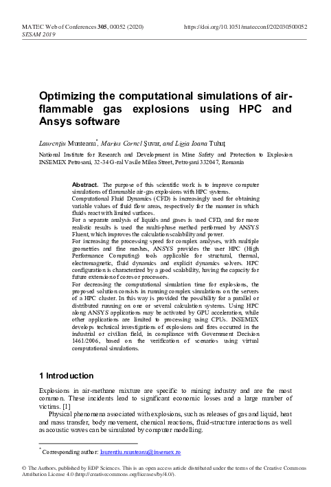 (PDF) Optimizing the computational simulations of air-flammable gas ...