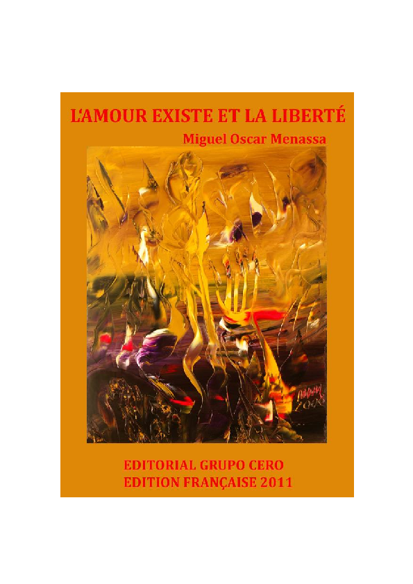 (PDF) L'AMOUR EXISTE ET LA LIBERTÉ de MIGUEL OSCAR MENASSA