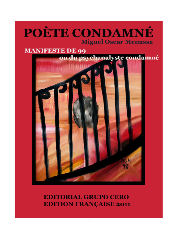 (PDF) POETE CONDAMNE de MIGUEL OSCAR MENASSA