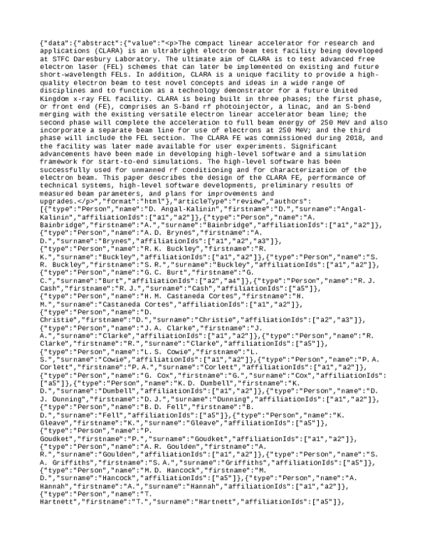 Design, specifications, and first beam measurements of the compact ...