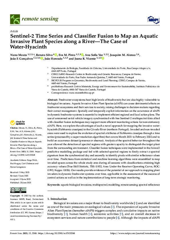 (PDF) Sentinel-2 Time Series and Classifier Fusion to Map an Aquatic ...