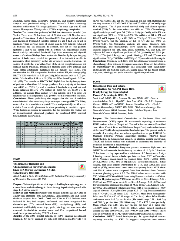 (PDF) Reporting of Dose and Volume Specifications for “MUPIT Based HDR ...