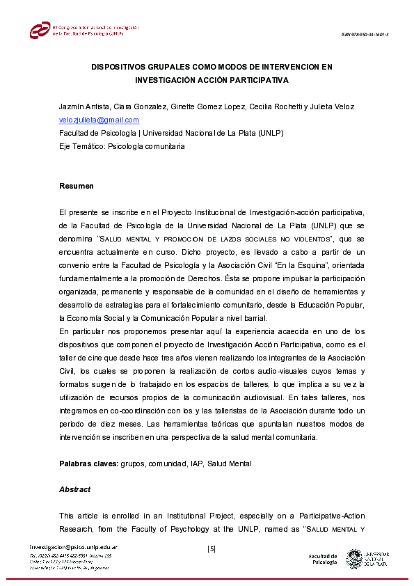 (PDF) Dispositivos grupales como modos de intervención en investigación ...