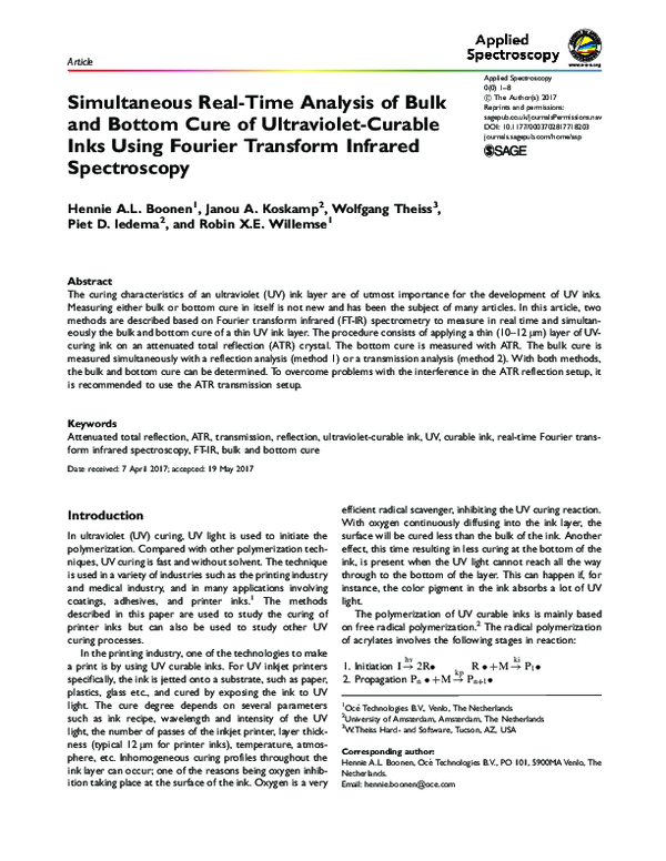 (PDF) Simultaneous Real-Time Analysis of Bulk and Bottom Cure of ...