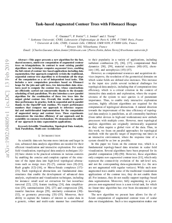 (PDF) Task-based Augmented Contour Trees with Fibonacci Heaps