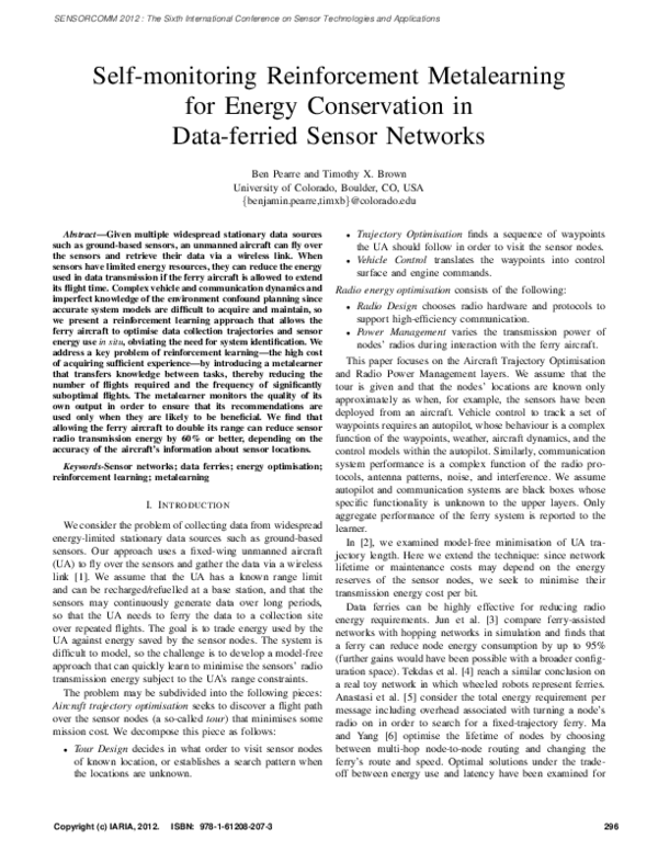 (PDF) Self-monitoring Reinforcement Metalearning for Energy ...