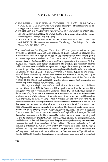 (PDF) Chile After 1970 | Brian Loveman - Academia.edu