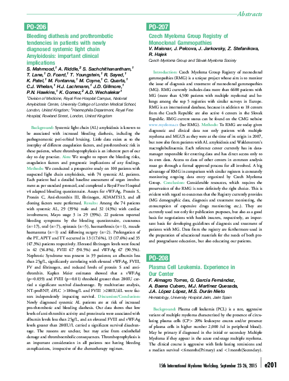 (PDF) Bleeding diathesis and prothrombotic tendencies in patients with ...