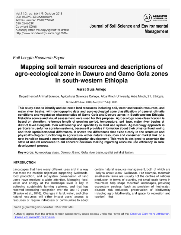 (PDF) Mapping soil terrain resources and descriptions of agro ...