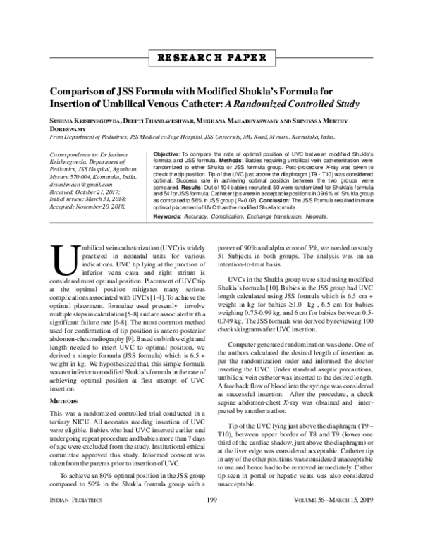 (PDF) Comparison of JSS Formula with Modified Shukla’s Formula for ...