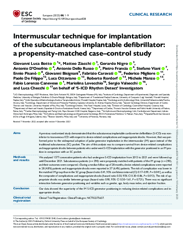 (PDF) Intermuscular technique for implantation of the subcutaneous ...