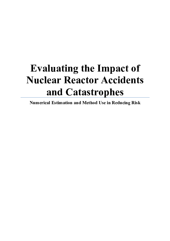 (DOC) Evaluating the Impact of Nuclear Reactor Accidents and ...
