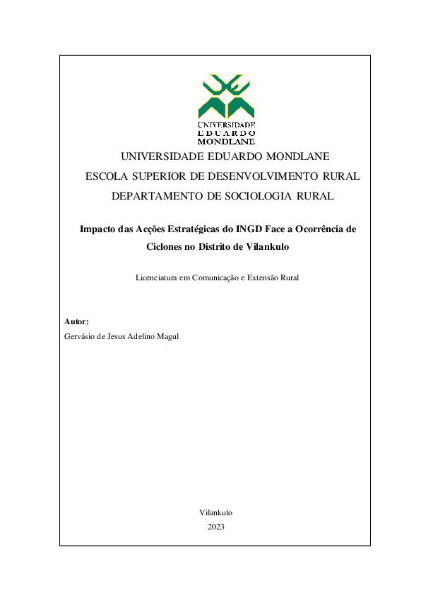 (PDF) UEM 2023 - MAGUL, Gervásio de Jesus Adelino