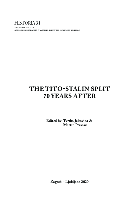 (PDF) The Tito-Stalin Split 70 Years After