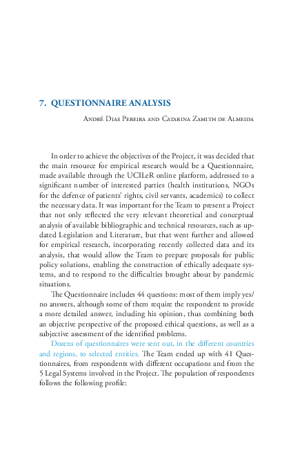 (PDF) Questionnaire Analysis