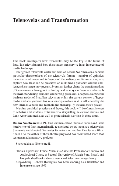 (PDF) The audience and the telenovela