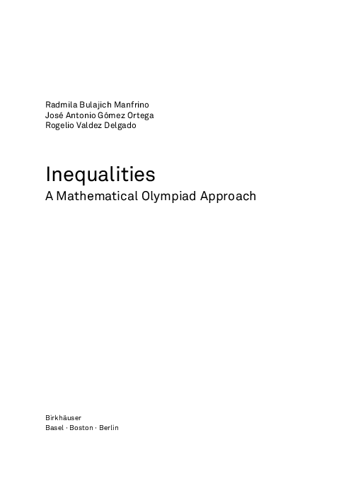 (PDF) Inequalities
