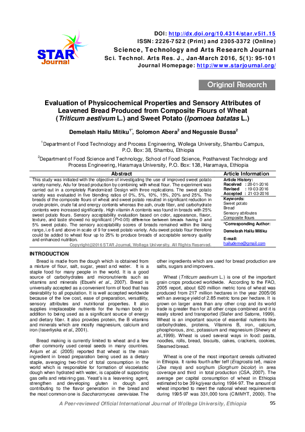 (PDF) Evaluation of physicochemical properties and sensory attributes ...