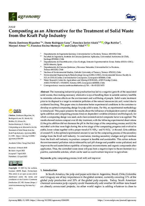 (PDF) Composting as an Alternative for the Treatment of Solid Waste ...