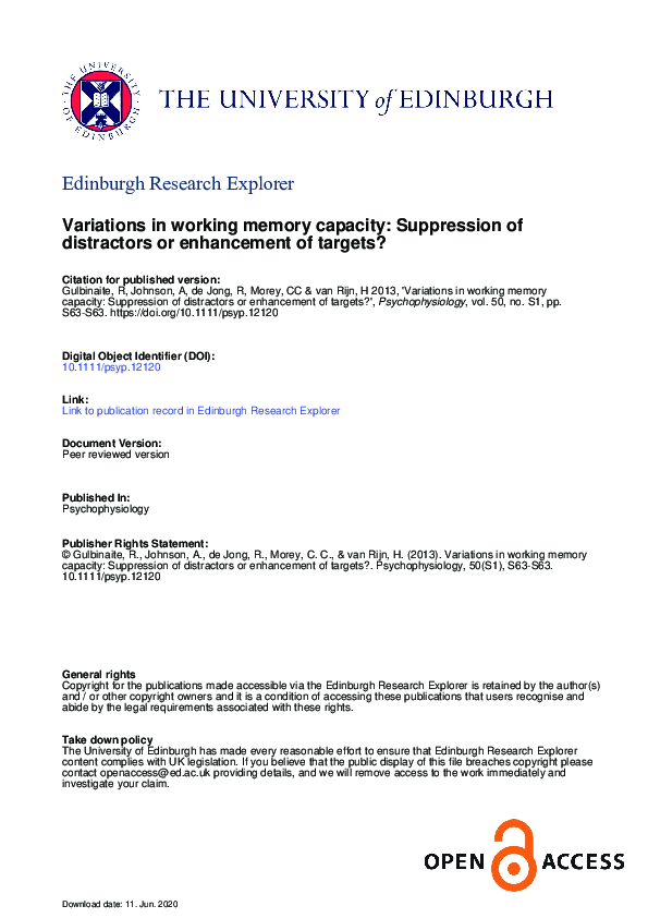 (PDF) Intelligence and PCA-derived ERP components in an auditory equiprobable Go/NoGo task