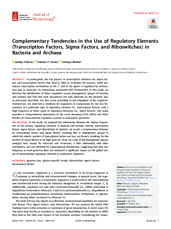 (PDF) Complementary Tendencies in the Use of Regulatory Elements ...