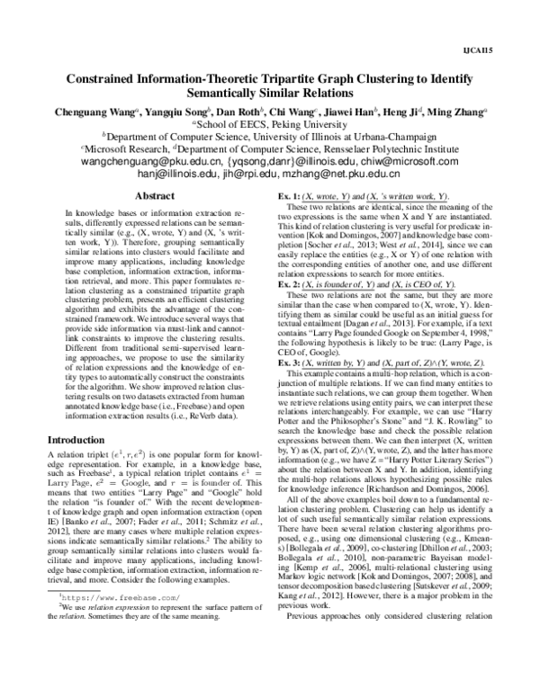 (PDF) Constrained Information-Theoretic Tripartite Graph Clustering to ...