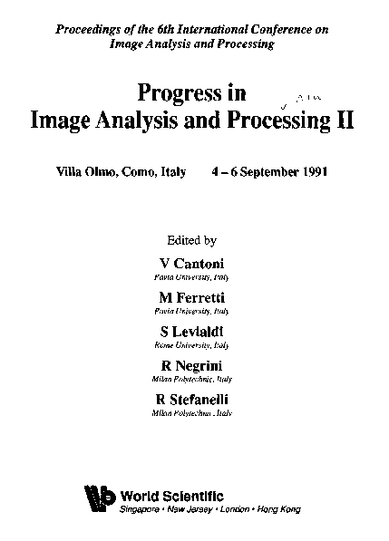 (PDF) Progress in Image Analysis and Processing II