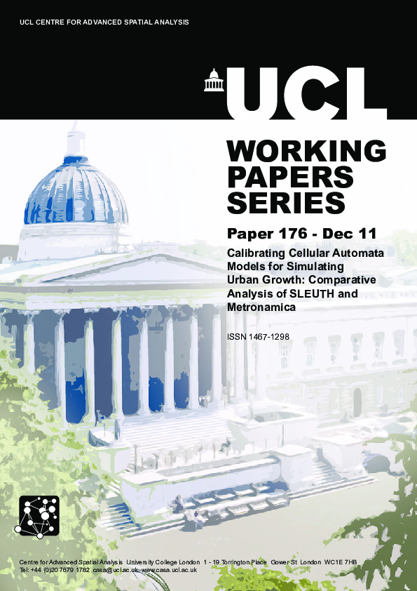 Pdf Calibrating Cellular Automata Models For Simulating Urban Growth Comparative Analysis Of