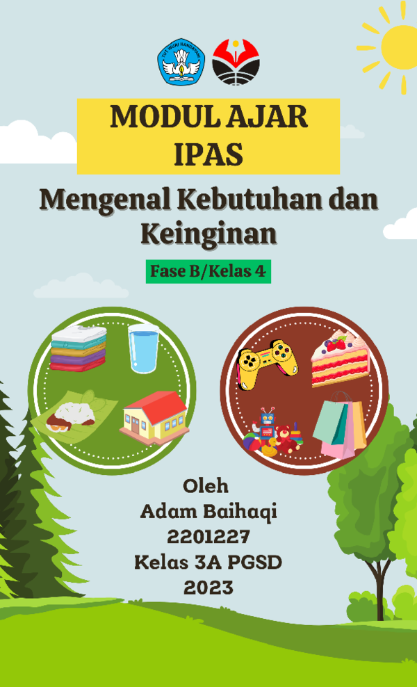 (PDF) Modul Ajar IPAS Kebutuhan dan Keinginan Kelas 4 Fase B Kurikulum Merdeka