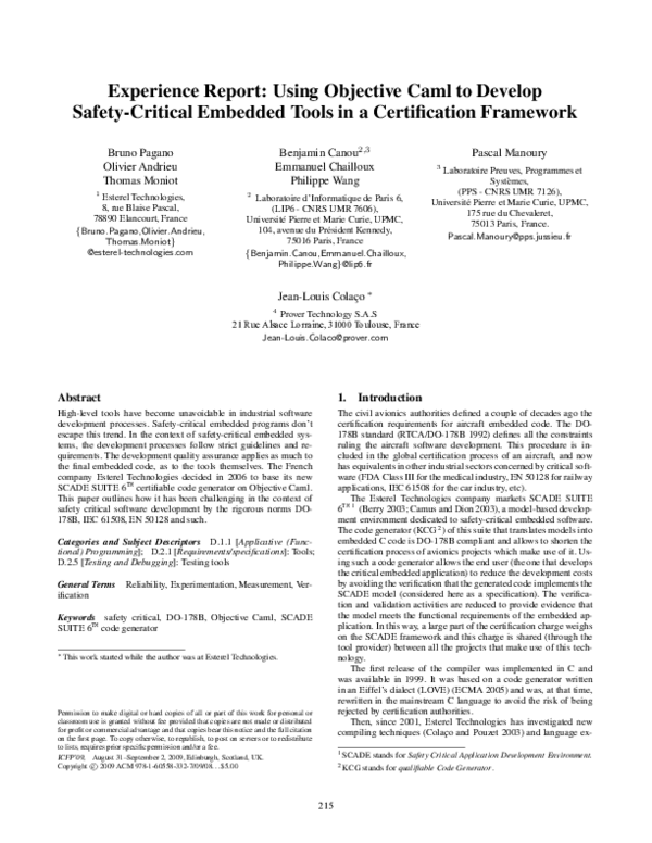 (PDF) Experience report