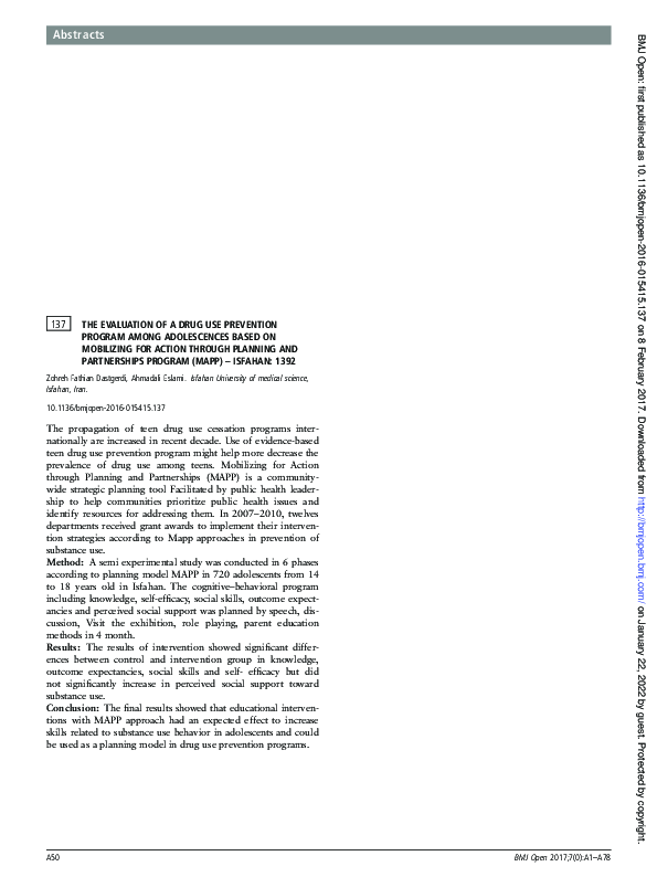 (PDF) The MAPP Training Program Evaluation