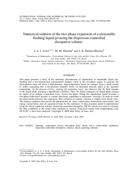 (PDF) Numerical solution of the two-phase expansion of a metastable ...
