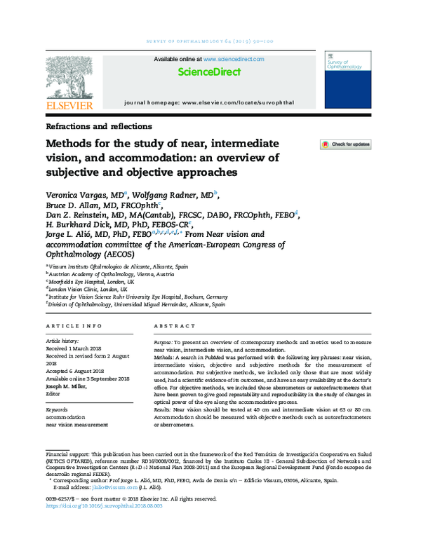(PDF) Methods for the study of near, intermediate vision, and ...
