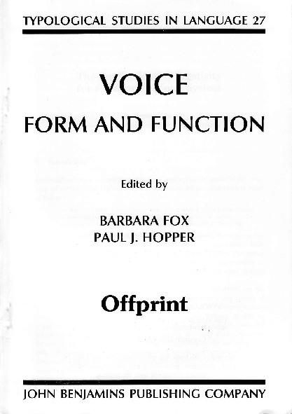 (PDF) The Implications of Ergativity for a Philippine Voice System