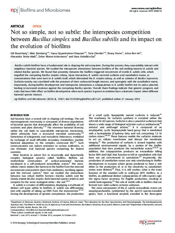 (PDF) Not so simple, not so subtle: the interspecies competition ...