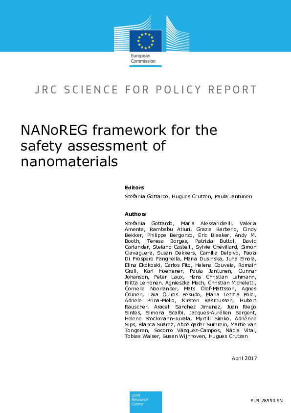 (PDF) NANoREG framework for the safety assessment of nanomaterials