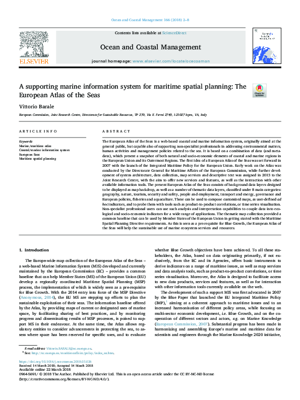 (PDF) A supporting marine information system for maritime spatial ...