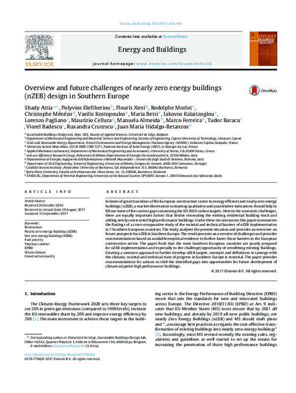 (PDF) Overview and future challenges of nearly zero energy buildings ...