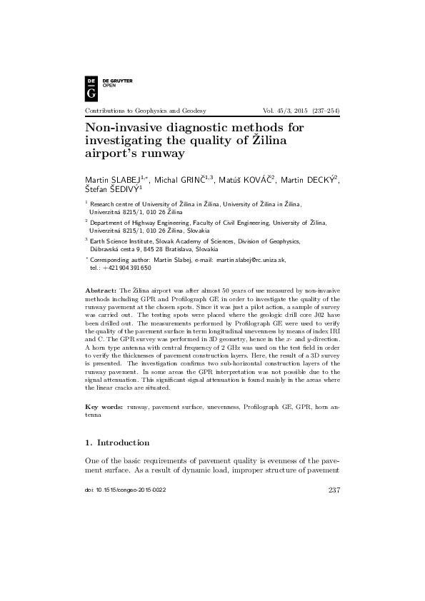 (PDF) Non-invasive diagnostic methods for investigating the quality of ...
