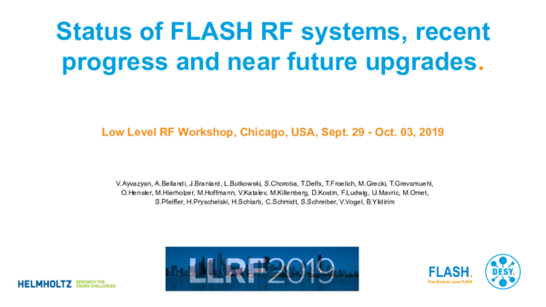 (PDF) Status of FLASH RF Systems, Recent Progress and Near Future Upgrades