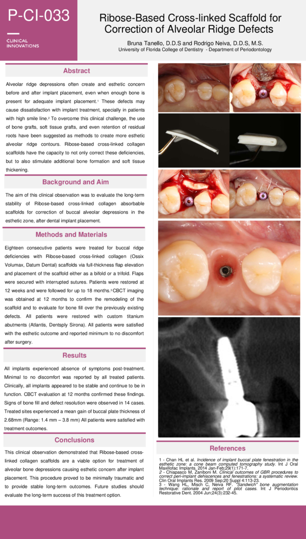 (PDF) Ribose‐based cross‐linked scaffold for correction of alveolar ...